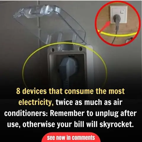 8 devices that consume the most electricity