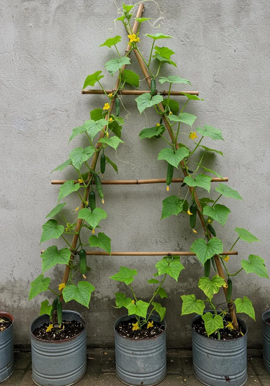 Explore 20 Cucumber Trellis Ideas for a Bountiful Harvest Cucumber trellis